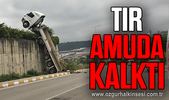 Tır Amuda Kalktı - Alaplı - Zonguldak Haberleri Özgür Halkın Sesi
